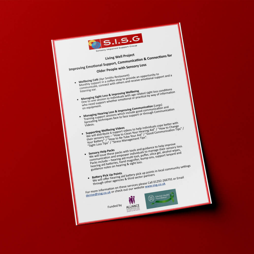 Our Leaflets - Sensory Impaired support Group