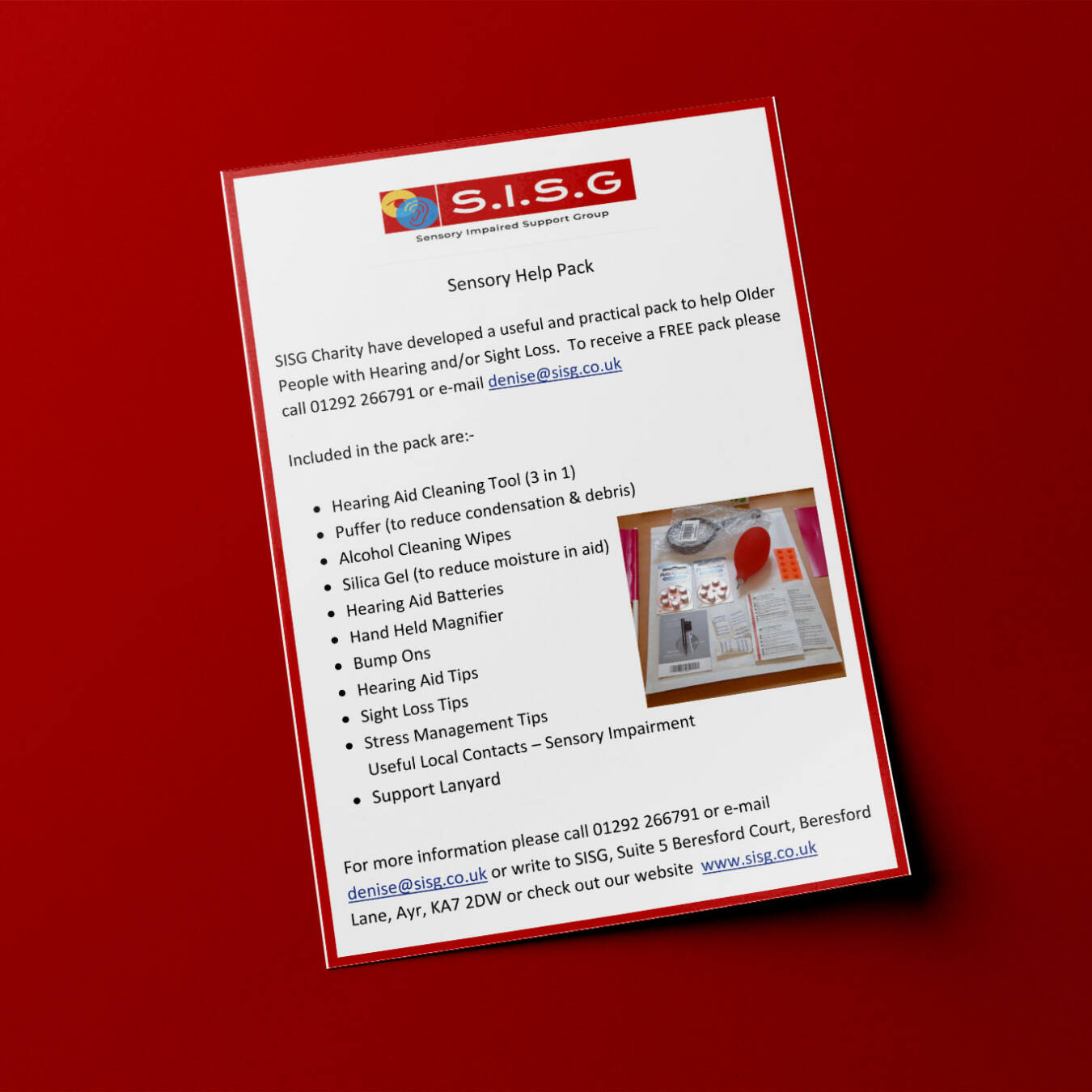 Our Leaflets - Sensory Impaired support Group